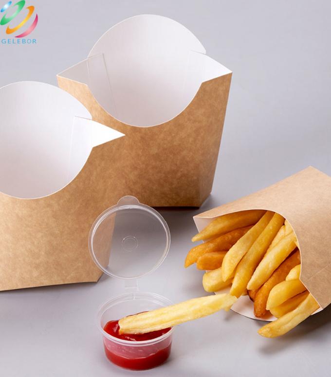Waterproof Disposable Food Packaging Oilproof French Fries Box